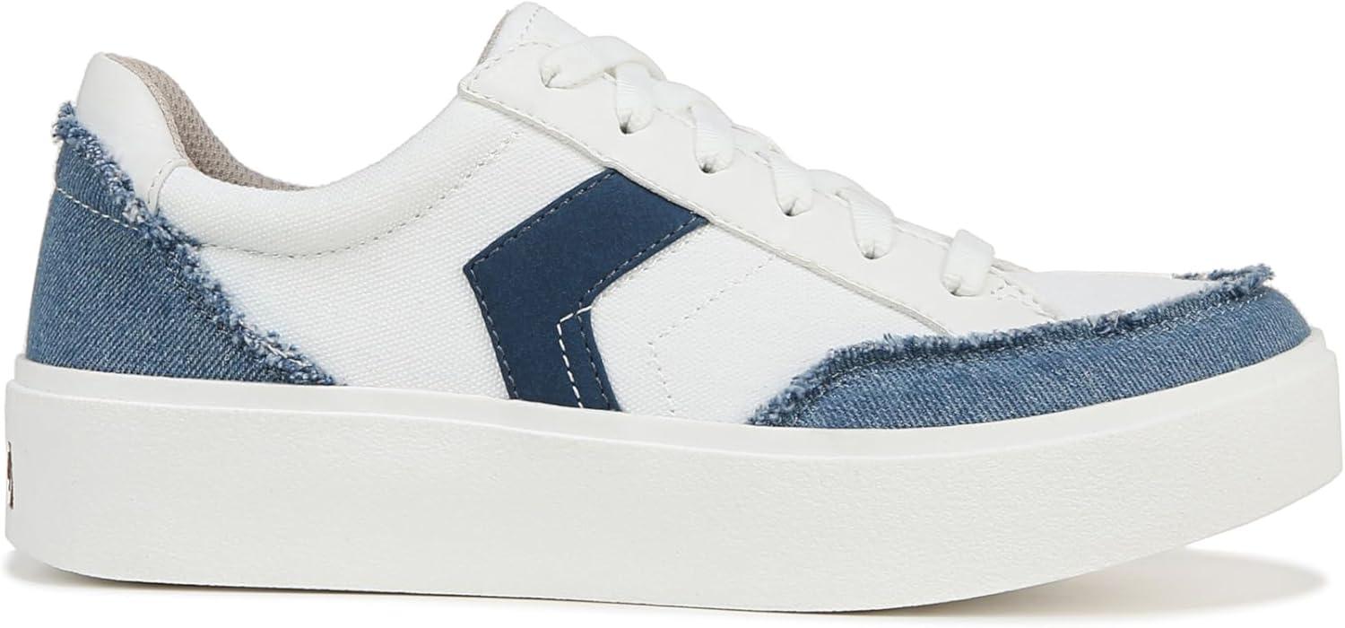 Dr. Scholl’s Work Womens Madison Lace(White/Blue Denim) - Dr. Scholl's