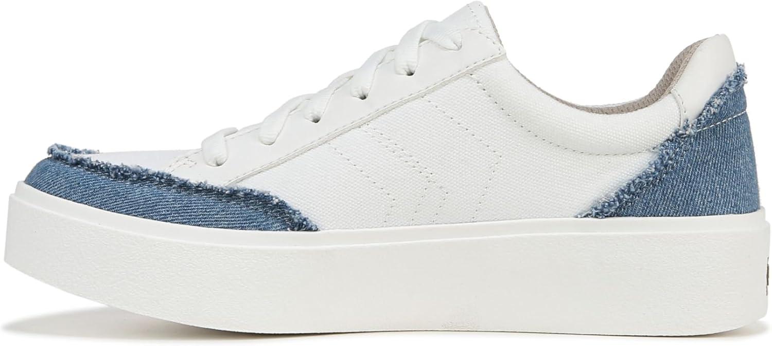 Dr. Scholl’s Work Womens Madison Lace(White/Blue Denim) - Dr. Scholl's