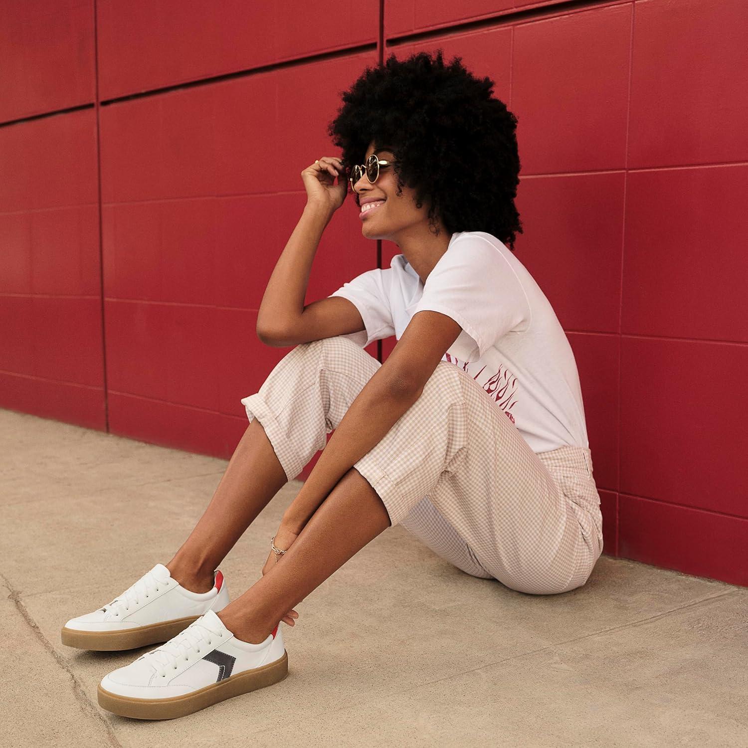 Dr. Scholl’s Work Womens Madison Lace(White/Blue Fabric) - Dr. Scholl's